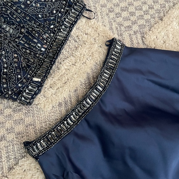 Splash | Dresses | Splash Prom Dress By Landa Navy Blue 2piece Formal ...